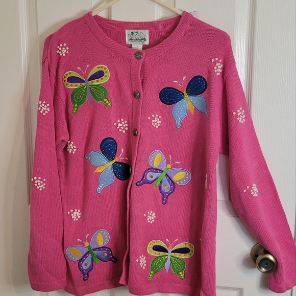 Quacker Factory | Sweaters | Vintage Quacker Factory 9s Butterfly ...